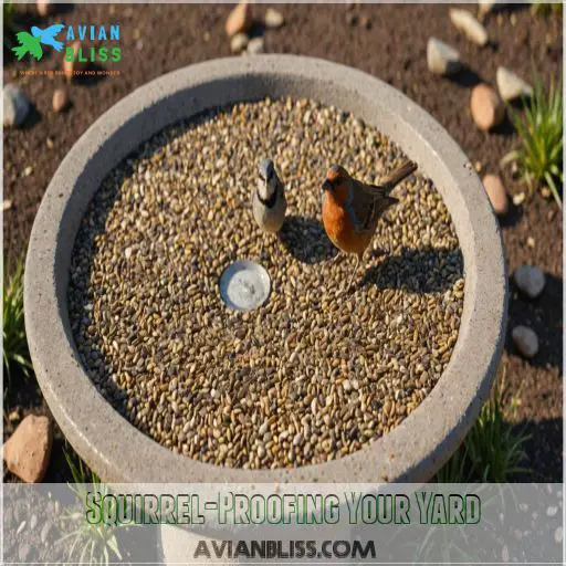 Squirrel Proof Bird Bath Tips: Keep Critters Away Easily