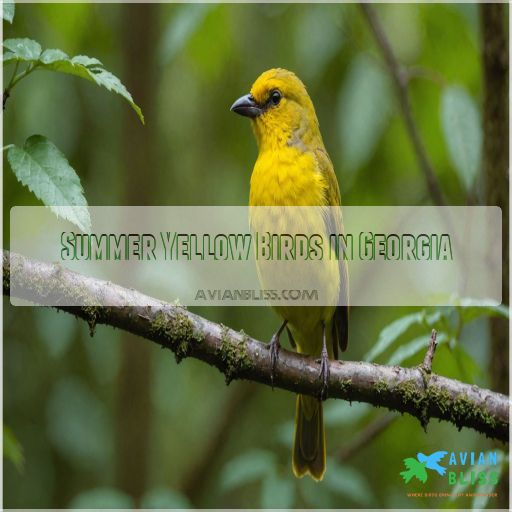 Yellow Birds in Georgia: 10 Stunning Species You Can't Miss!