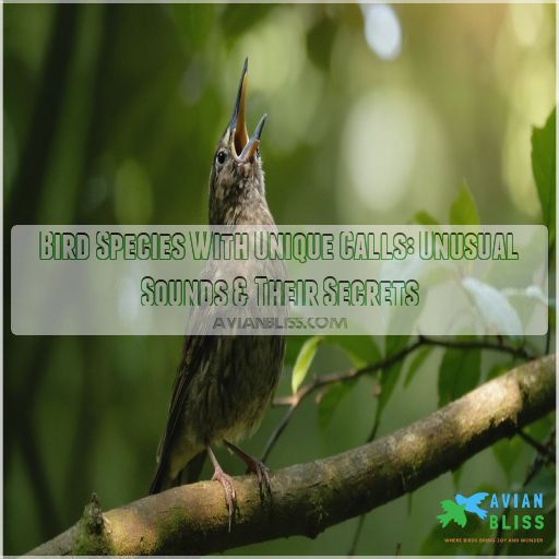 Bird Species With Unique Calls: Unusual Sounds & Their Secrets