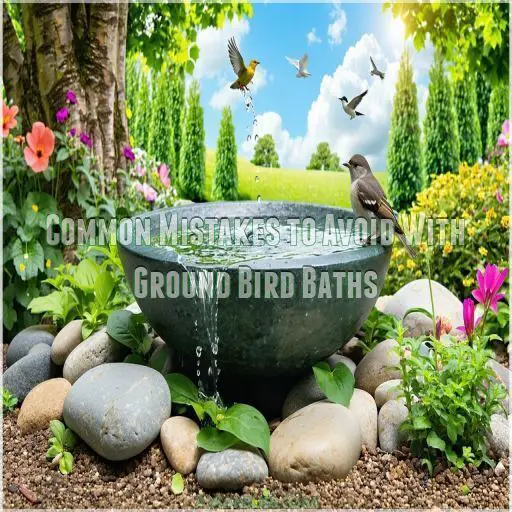 Ground Bird Bath Shallow Tips for Attracting Birds and Keeping Them Safe