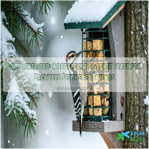 Suet Bird Food: Woodpecker's Secret Feast for Backyard Feathered Friends