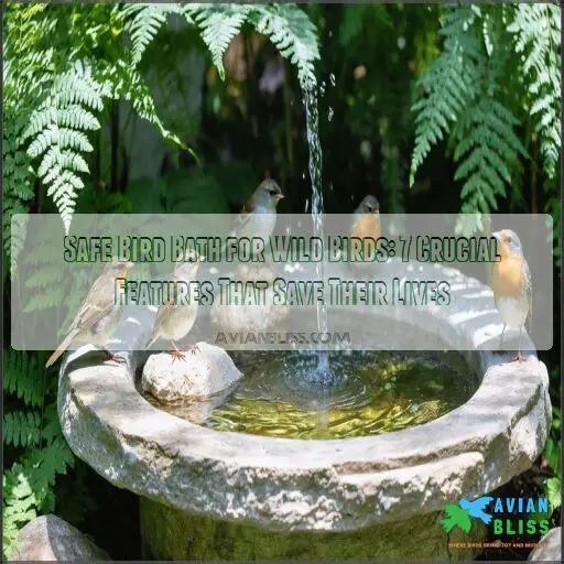 Safe Bird Bath for Wild Birds: 7 Crucial Features That Save Their Lives