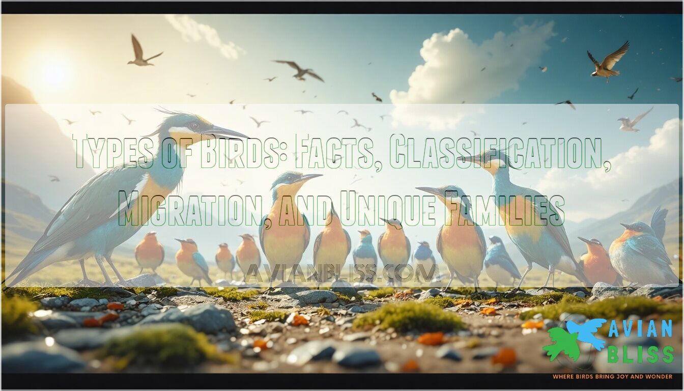 Types of Birds: Facts, Classification, Migration, and Unique Families