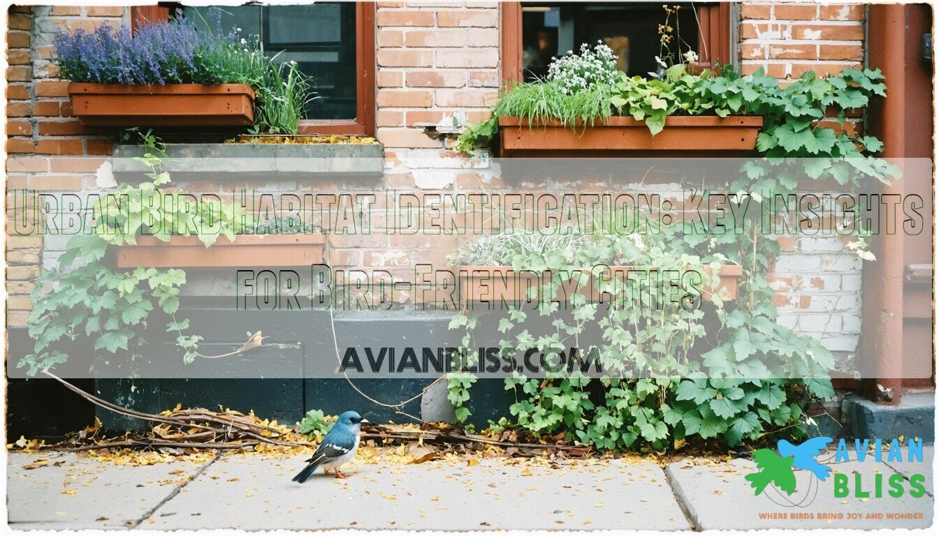 Urban Bird Habitat Identification: Key Insights for Bird-Friendly Cities