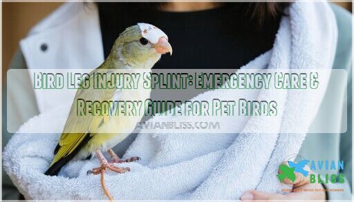 Bird Leg Injury Splint: Emergency Care & Recovery Guide for Pet Birds