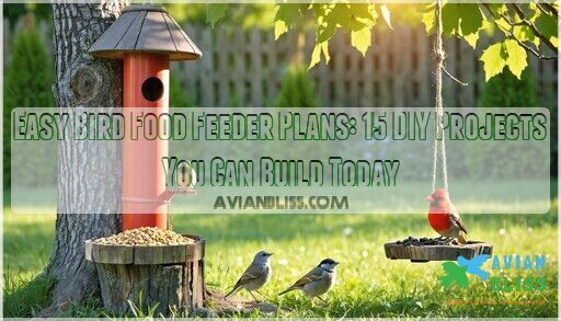 Easy Bird Food Feeder Plans: 15 DIY Projects You Can Build Today