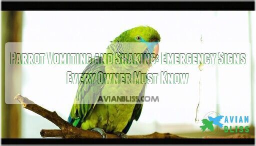 Parrot Vomiting and Shaking: Emergency Signs Every Owner Must Know