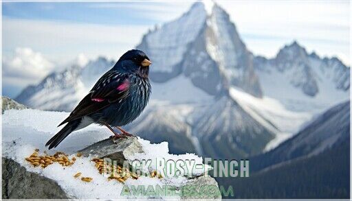 Black Rosy-Finch: Habitat, Breeding Colors & ID Tips Revealed