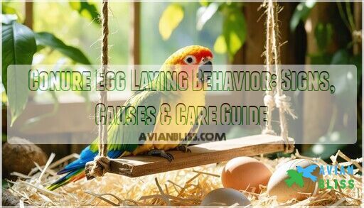 Conure Egg Laying Behavior: Signs, Causes & Care Guide