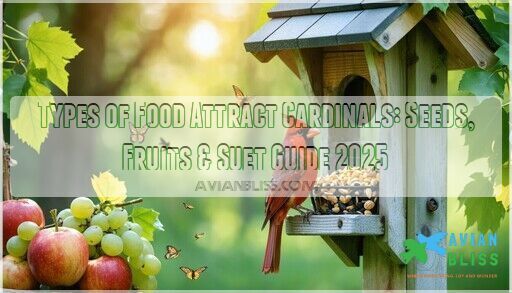 Types of Food Attract Cardinals: Seeds, Fruits & Suet Guide 2025