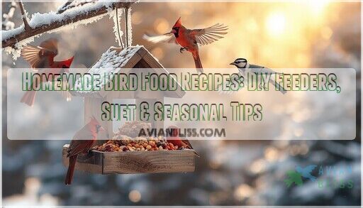 Homemade Bird Food Recipes: DIY Feeders, Suet & Seasonal Tips