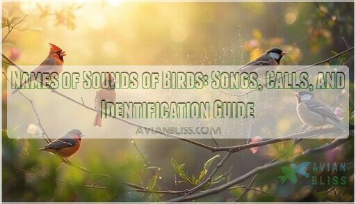 Names of Sounds of Birds: Songs, Calls, and Identification Guide