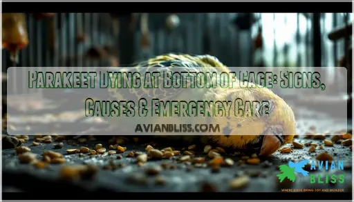 Parakeet Dying at Bottom of Cage: Signs, Causes & Emergency Care