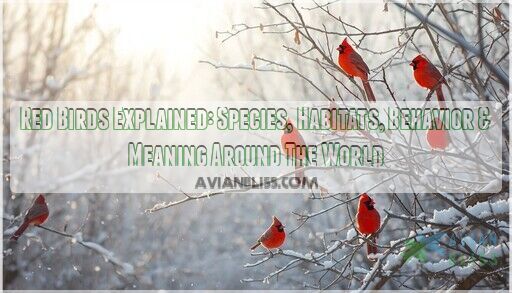 Red Birds Explained: Species, Habitats, Behavior & Meaning Around The World
