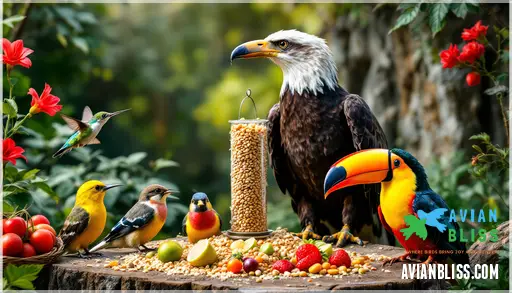 What Do Different Birds Eat? Diets, Feeding Habits & Safe Foods