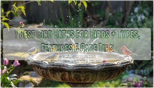 7 Best Bird Baths for Birds + Types, Features & Care Tips