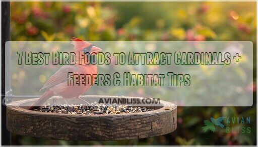 7 Best Bird Foods to Attract Cardinals + Feeders & Habitat Tips