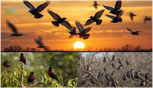 Black Birds With Red Chest: ID, Habitat & Behavior Guide