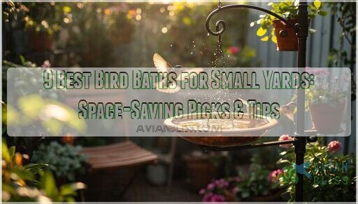9 Best Bird Baths for Small Yards: Space-Saving Picks & Tips