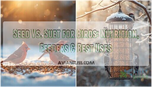 Seed Vs. Suet for Birds: Nutrition, Feeders & Best Uses