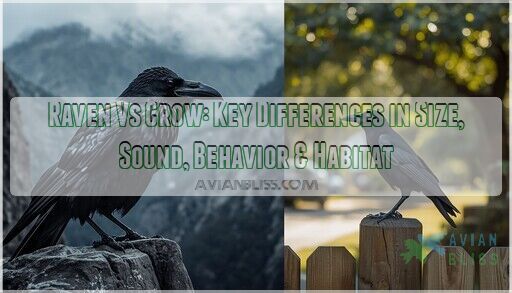 Raven Vs Crow: Key Differences in Size, Sound, Behavior & Habitat