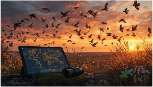 Seasonal Songbird Location Maps: Track Migration & Habitats