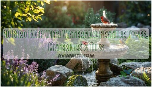 10 Bird Bath With Waterfall Feature Types, Materials & Tips