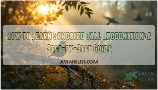 How to Learn Songbird Call Recognition: a Step-by-Step Guide