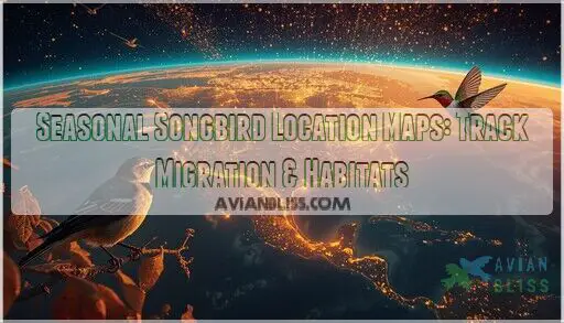 Seasonal Songbird Location Maps: Track Migration & Habitats