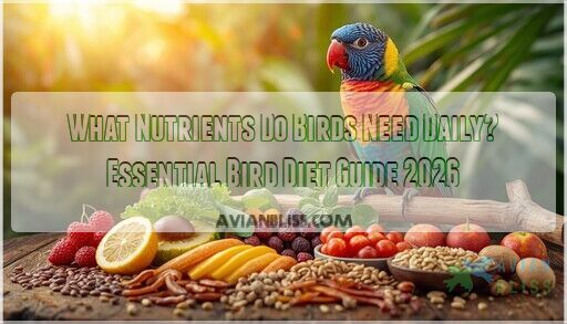 What Nutrients Do Birds Need Daily? Essential Bird Diet Guide 2026