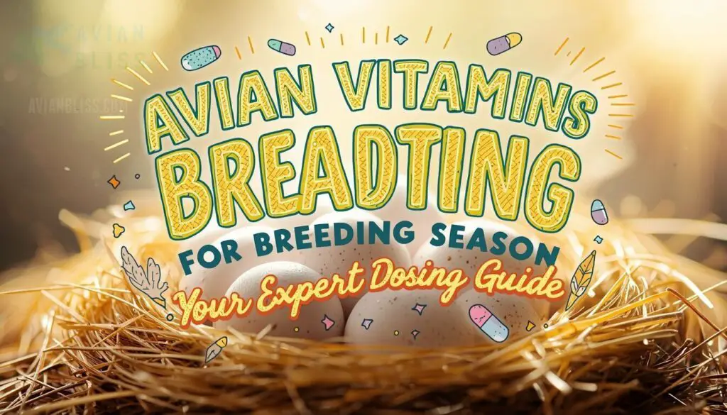Avian Vitamins for Breeding Season: Tips for Healthy Birds