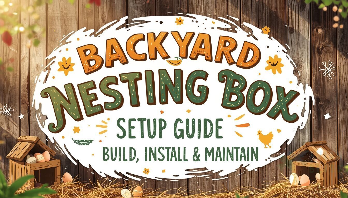 Backyard Nesting Box Setup Guide: Build, Install & Maintain