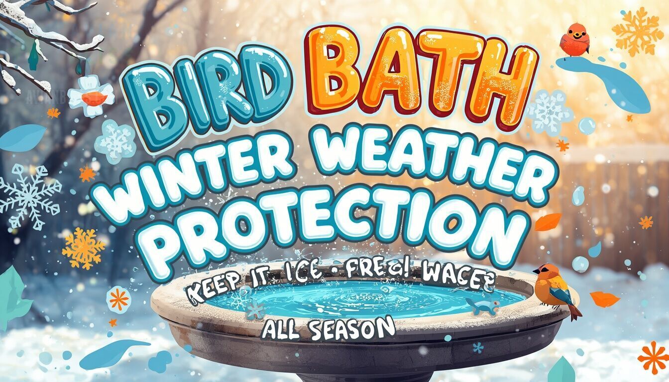 Bird Bath Winter Weather Protection: Keep It Ice-Free All Season