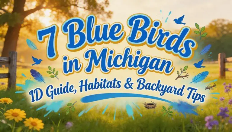 7 Blue Birds in Michigan: ID Guide, Habitats & Backyard Tips