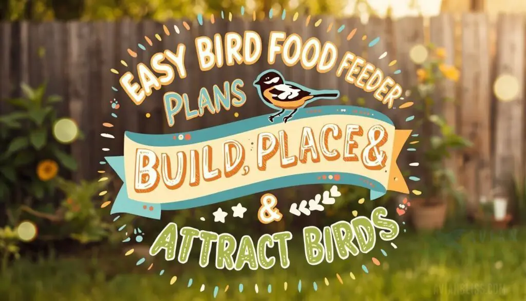 Easy Bird Food Feeder Plans: Build, Place & Attract Birds