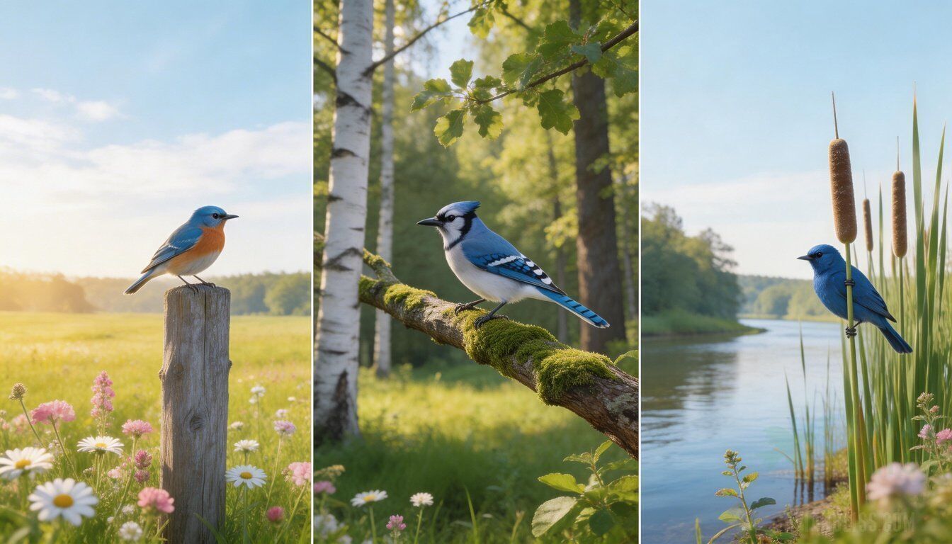 7 Blue Birds in Michigan: ID Guide, Habitats & Backyard Tips