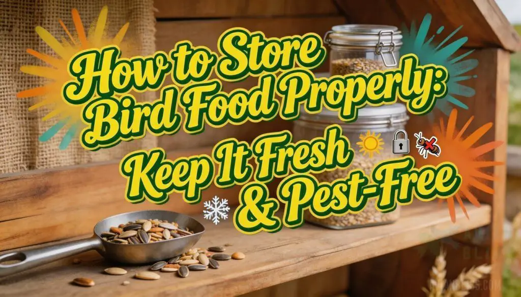 How to Store Bird Food Properly: Keep It Fresh & Pest-Free