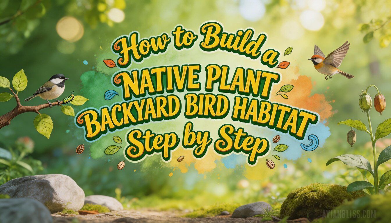 How to Build a Native Plant Backyard Bird Habitat Step by Step