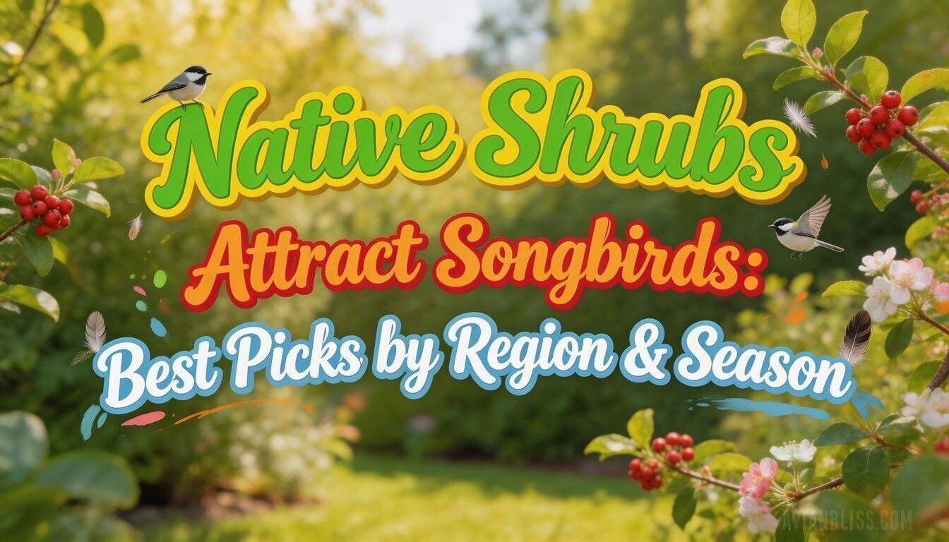 Native Shrubs Attract Songbirds: Best Picks by Region & Season