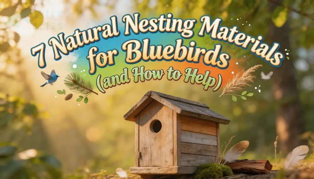 7 Natural Nesting Materials for Bluebirds (and How to Help)