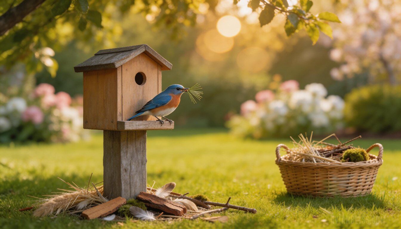 7 Natural Nesting Materials for Bluebirds (and How to Help)