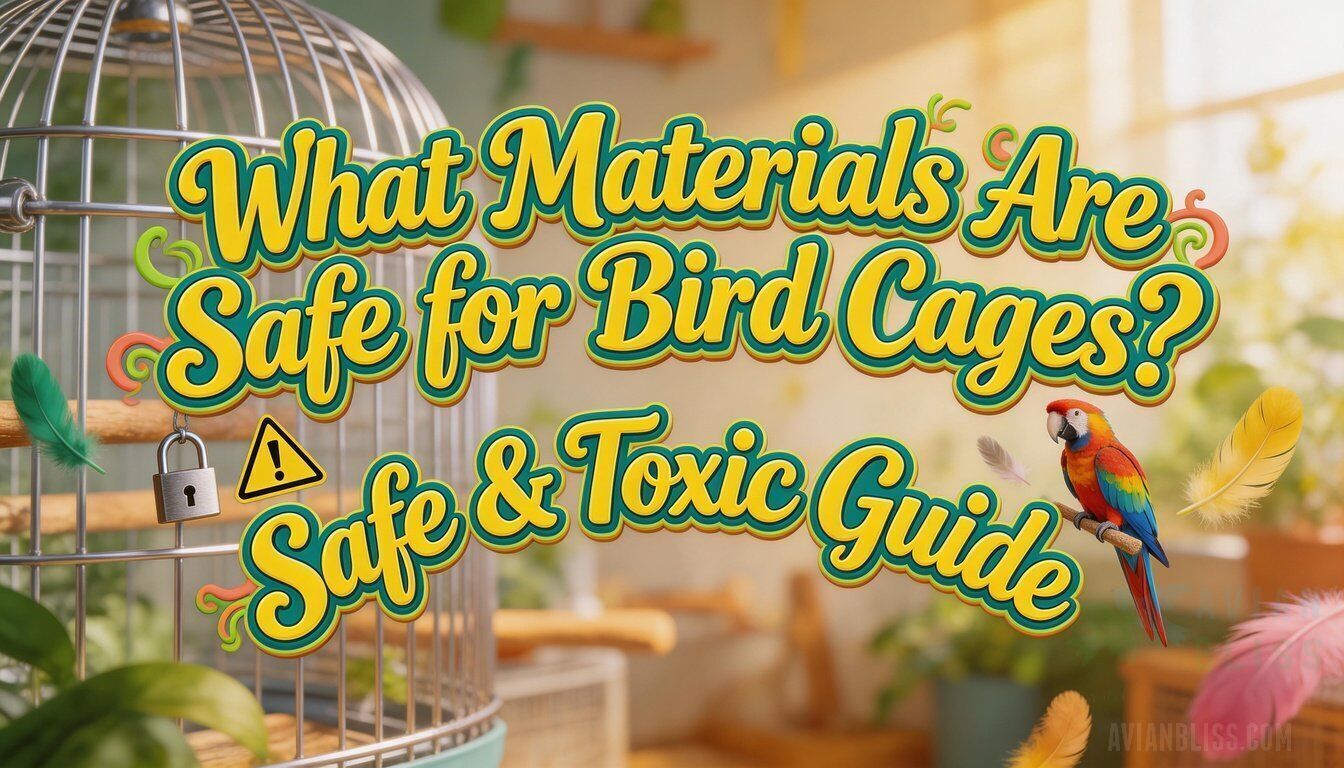 What Materials Are Safe for Bird Cages? Safe & Toxic Guide