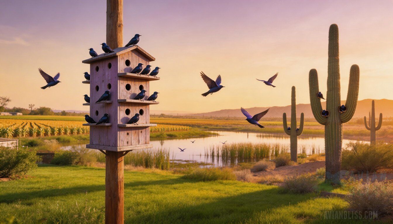 Purple Martin: Habitat, Behavior, Migration & Conservation