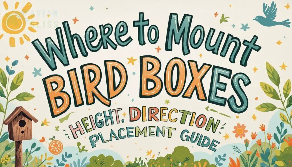 Where to Mount Bird Boxes: Height, Direction & Placement Guide
