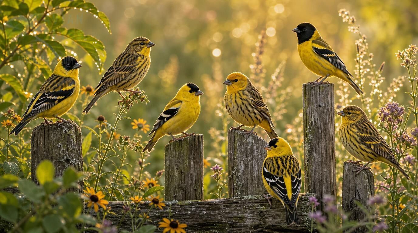 Small Yellow and Black Birds: ID, Habitat & Species Guide