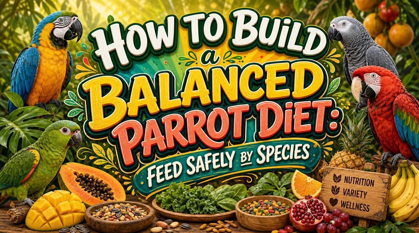 How to Build a Balanced Parrot Diet: Feed Safely by Species