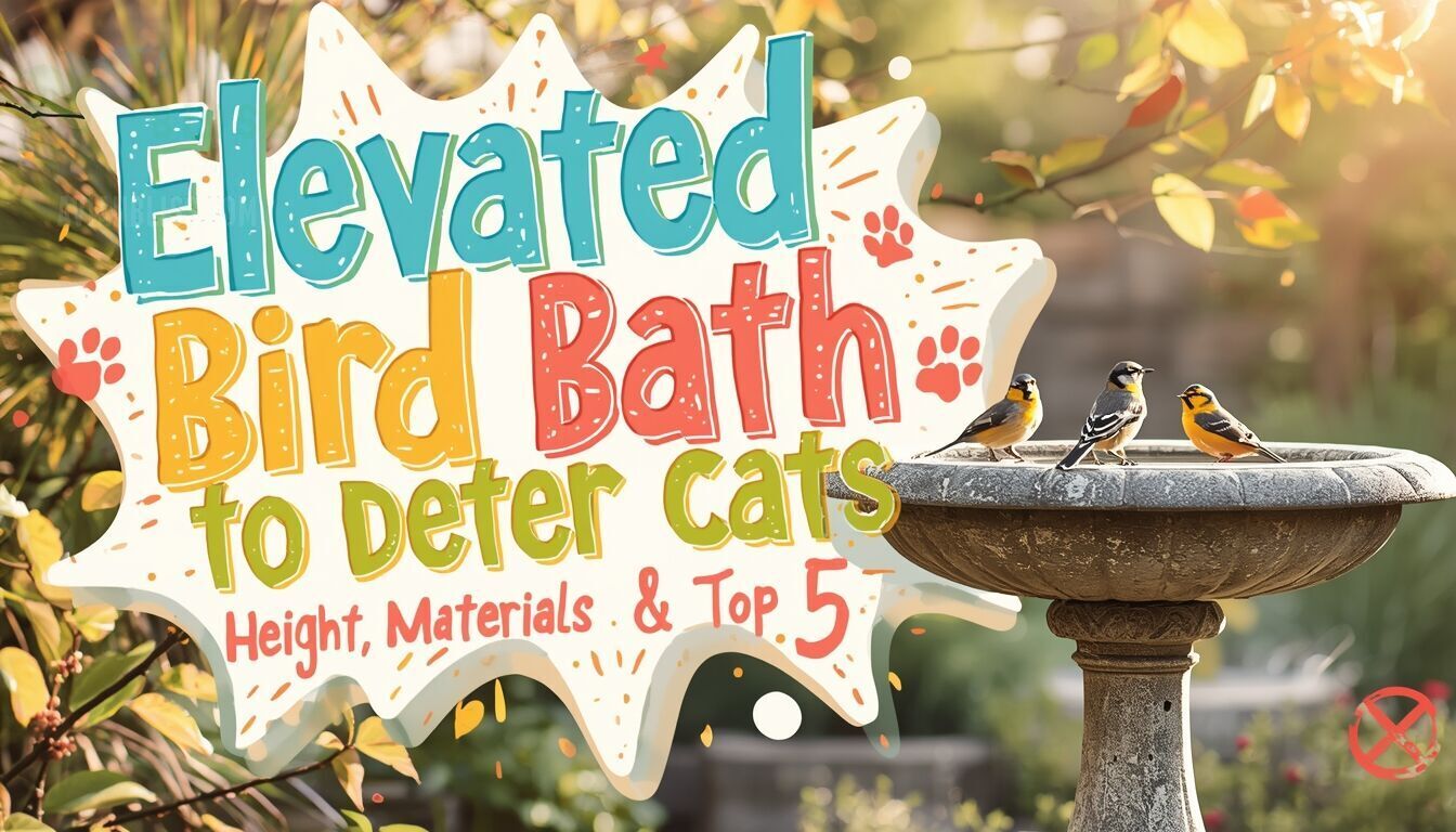 Elevated Bird Bath to Deter Cats: Height, Materials & Top 5