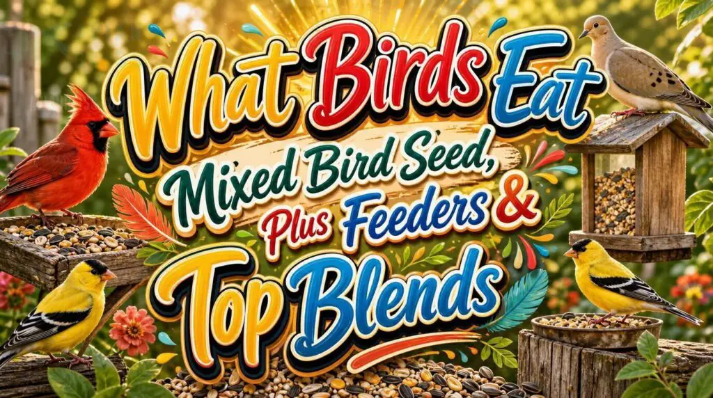 What Birds Eat Mixed Bird Seed, Plus Feeders & Top Blends
