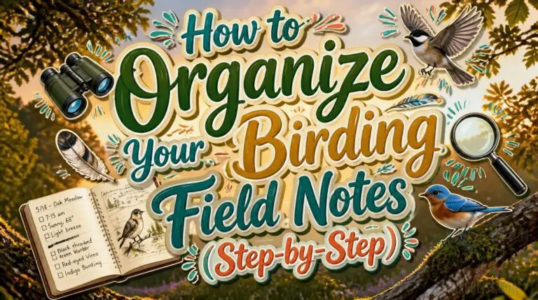 How to Organize Your Birding Field Notes (Step-by-Step)
