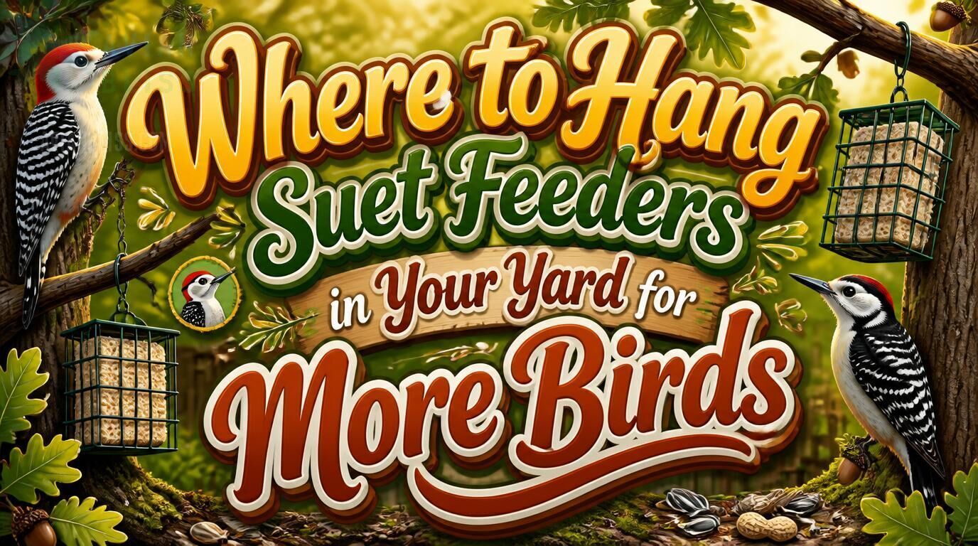 Where to Hang Suet Feeders in Your Yard for More Birds